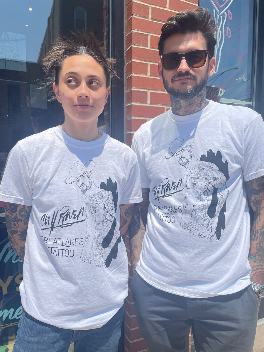 Cliff Raven Cowboy Tee – Great Lakes Tattoo